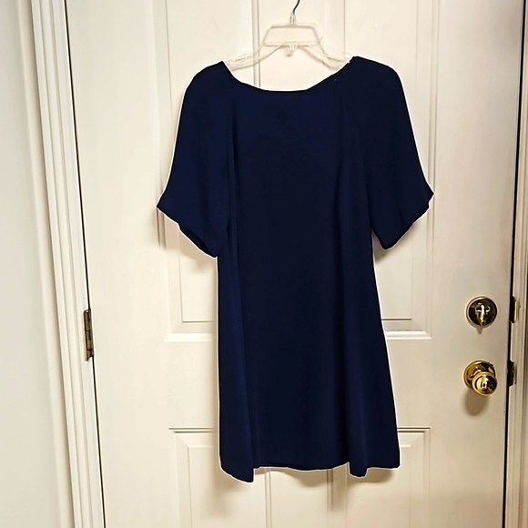 Zara | Dresses | Zara Basic Navy Keyhole Back Dress | Poshmark